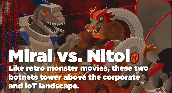 Infographic – Battle of the botnets: Mirai vs. Nitol | SC Media