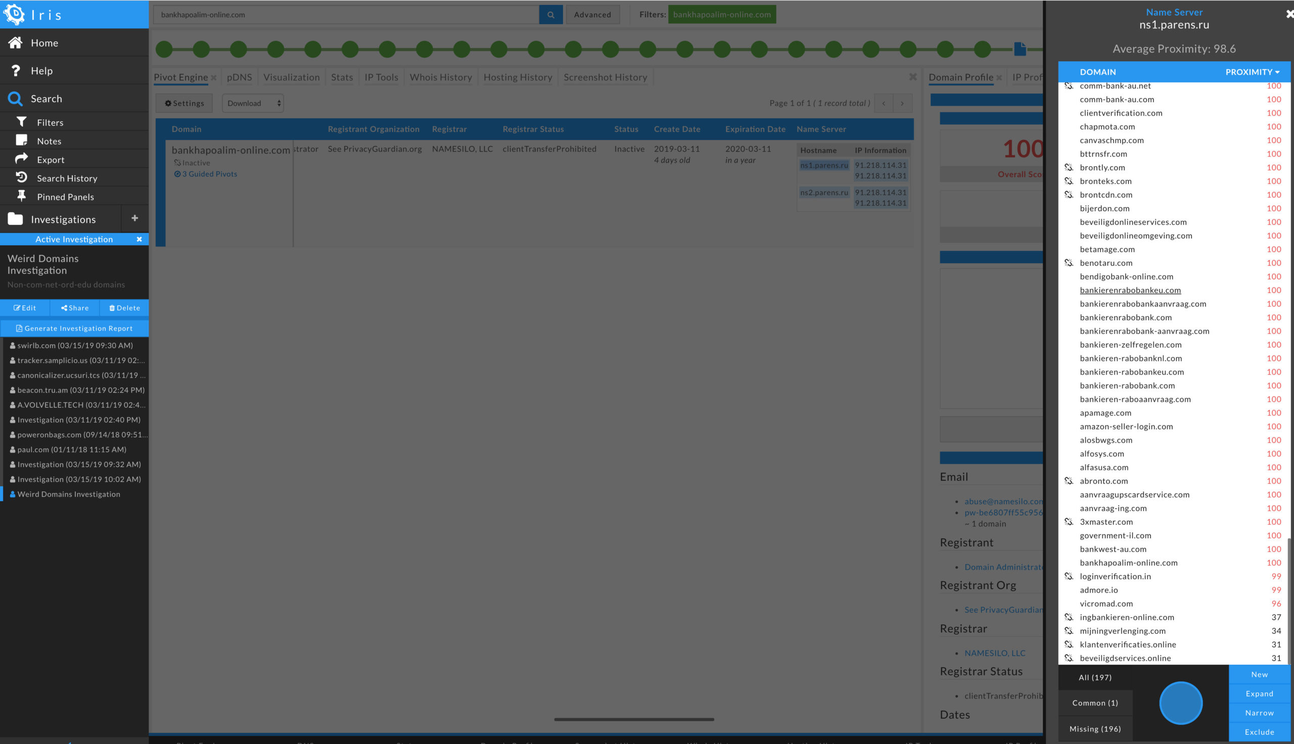 Domain Investigations Using Open-Source Tools And DomainTools Iris | SC ...