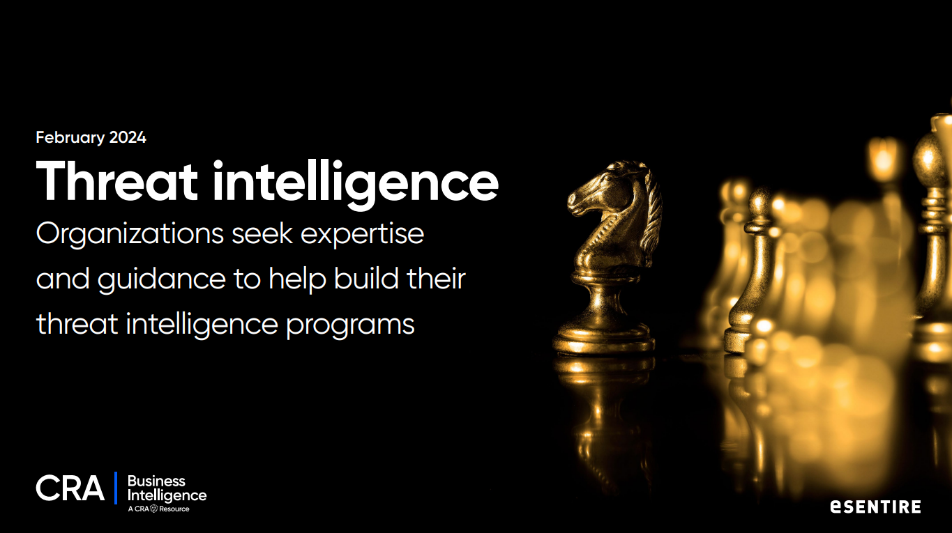 Threat Intelligence: Organizations seek expertise and guidance to help build their threat ...