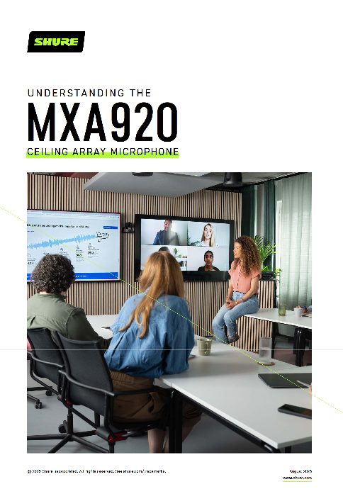 Understanding The MXA920 Ceiling Array Microphone: A White Paper | MSSP ...