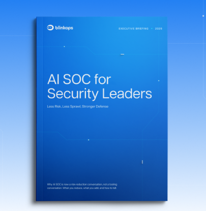 AI SOC for Security Leaders: Less Risk, Less Sprawl, Stronger Defense ...